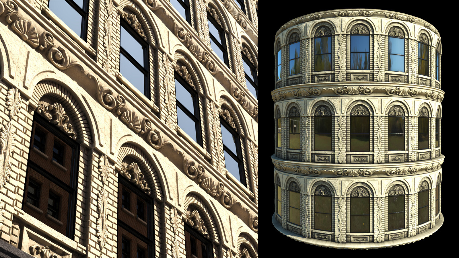 ArtStation - Facade and building PBR material bundle (SBSAR + 4k ...