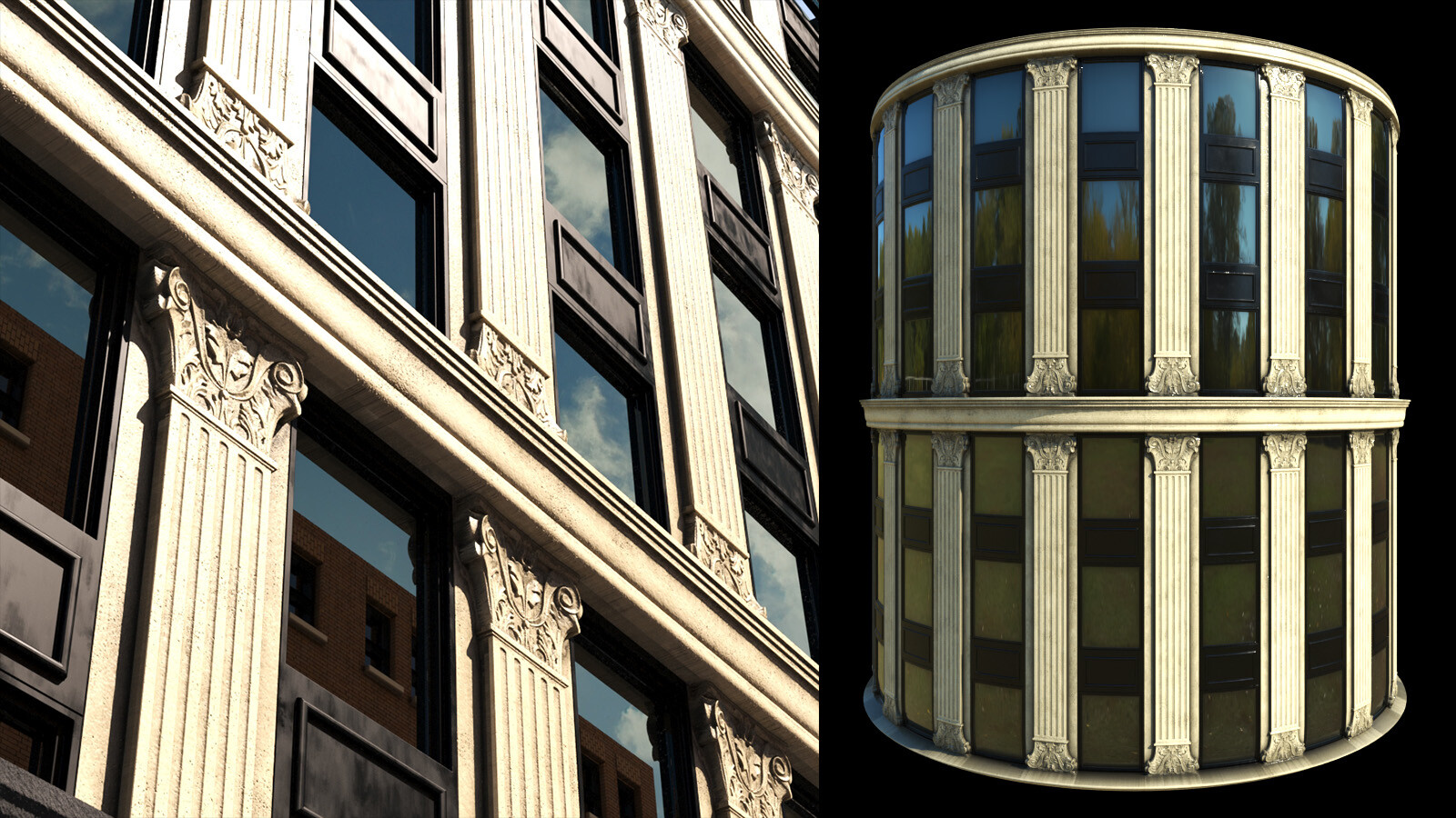 ArtStation - Facade and building PBR material bundle (SBSAR + 4k ...