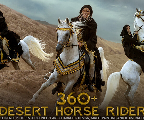 ArtStation - 360+ Desert Horse Rider | Resources