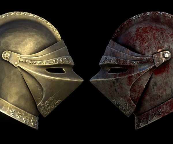 ArtStation - Medieval Knight Helmet | Resources