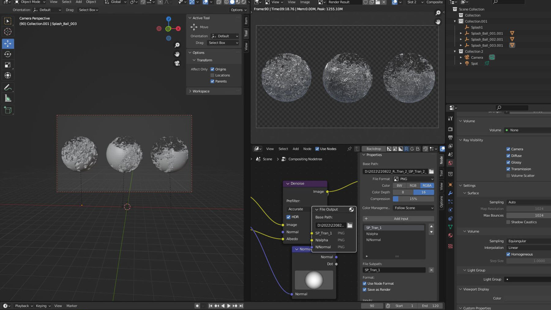 ArtStation - Water Ball Splash Animation | Resources