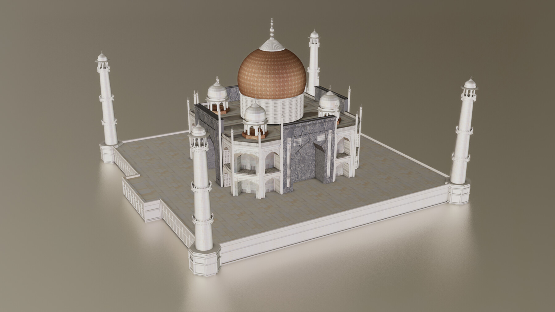 ArtStation - TAJ MAHAL GAME READY 3D MODEL | Resources