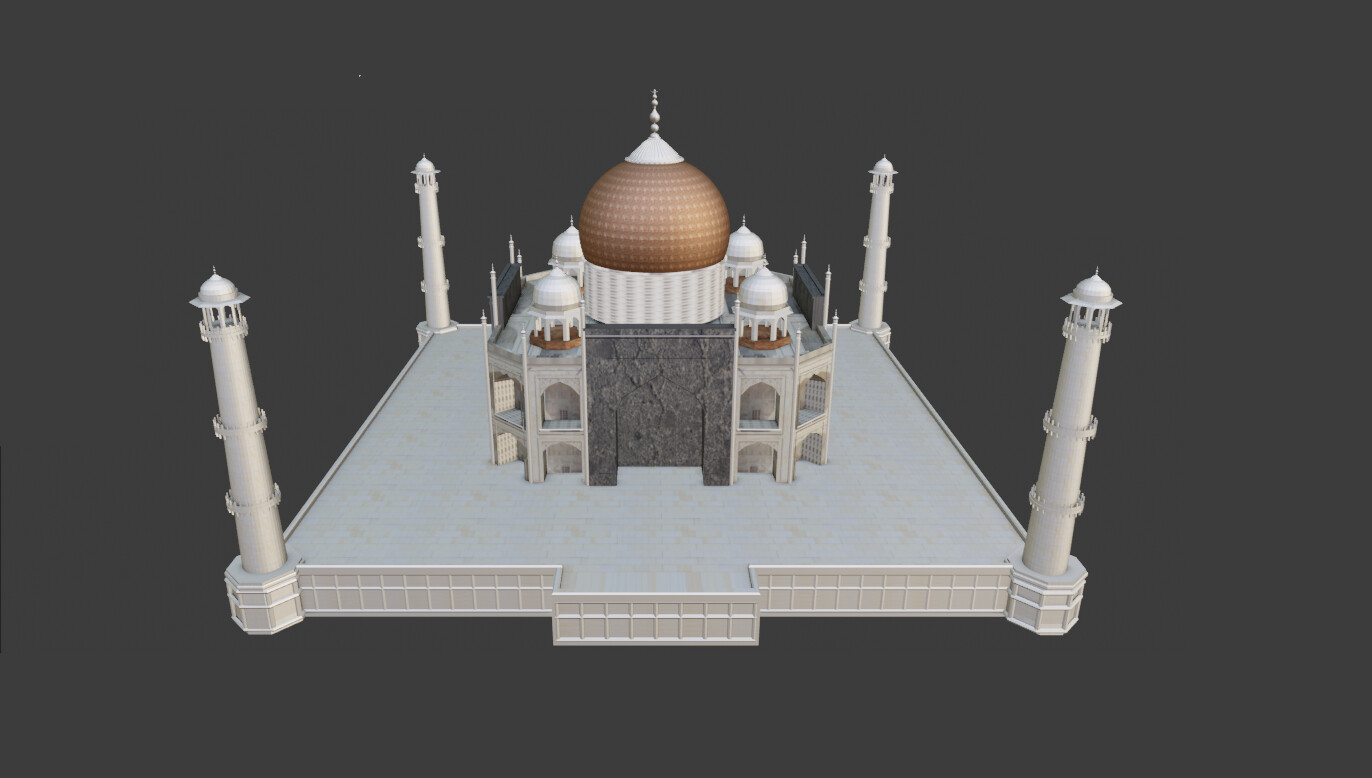 ArtStation - TAJ MAHAL GAME READY 3D MODEL | Resources