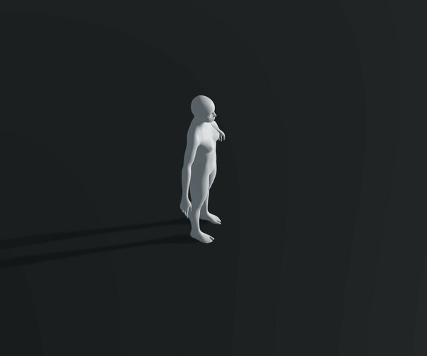 ArtStation - Female Body Base Mesh 28 Animations 3D Model 20k Polygons ...