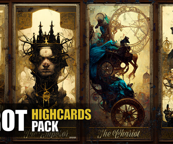 ArtStation - Tarot High Cards Pack | Artworks