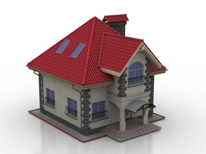 ArtStation - COTTAGE HOUSE WITH INTERIOR GAME READY | Game Assets