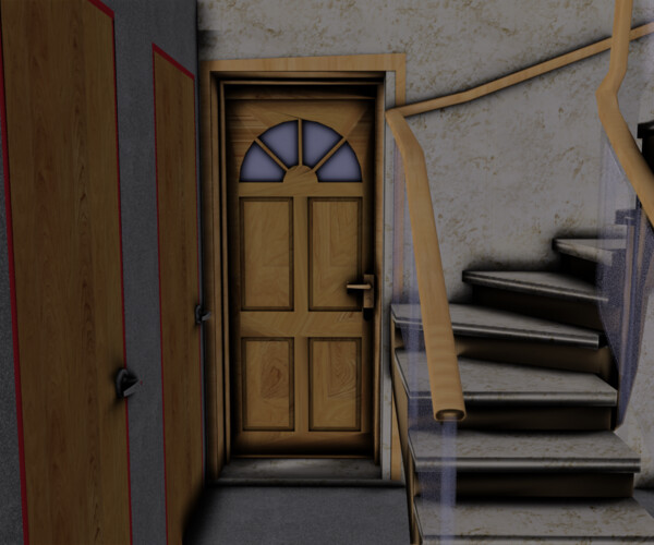 ArtStation - COTTAGE HOUSE WITH INTERIOR GAME READY | Game Assets