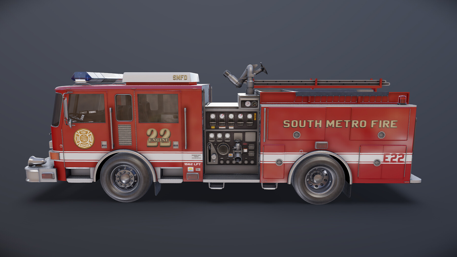 ArtStation - Seagrave marauder fire truck | Game Assets