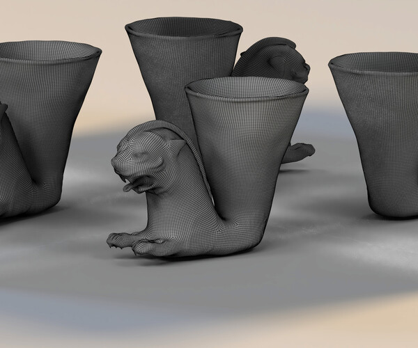 ArtStation - Achaemenid golden cup | Resources