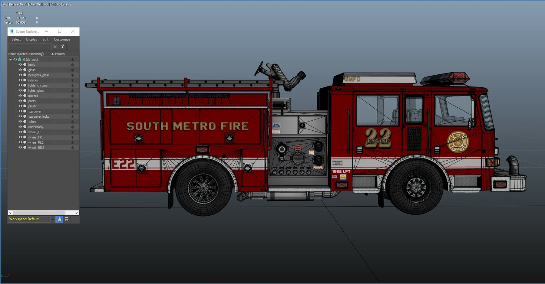 ArtStation - Seagrave marauder fire truck | Game Assets