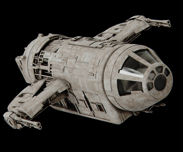 ArtStation - Rebel attack shuttle "Cargowisp" - Star Wars | Resources