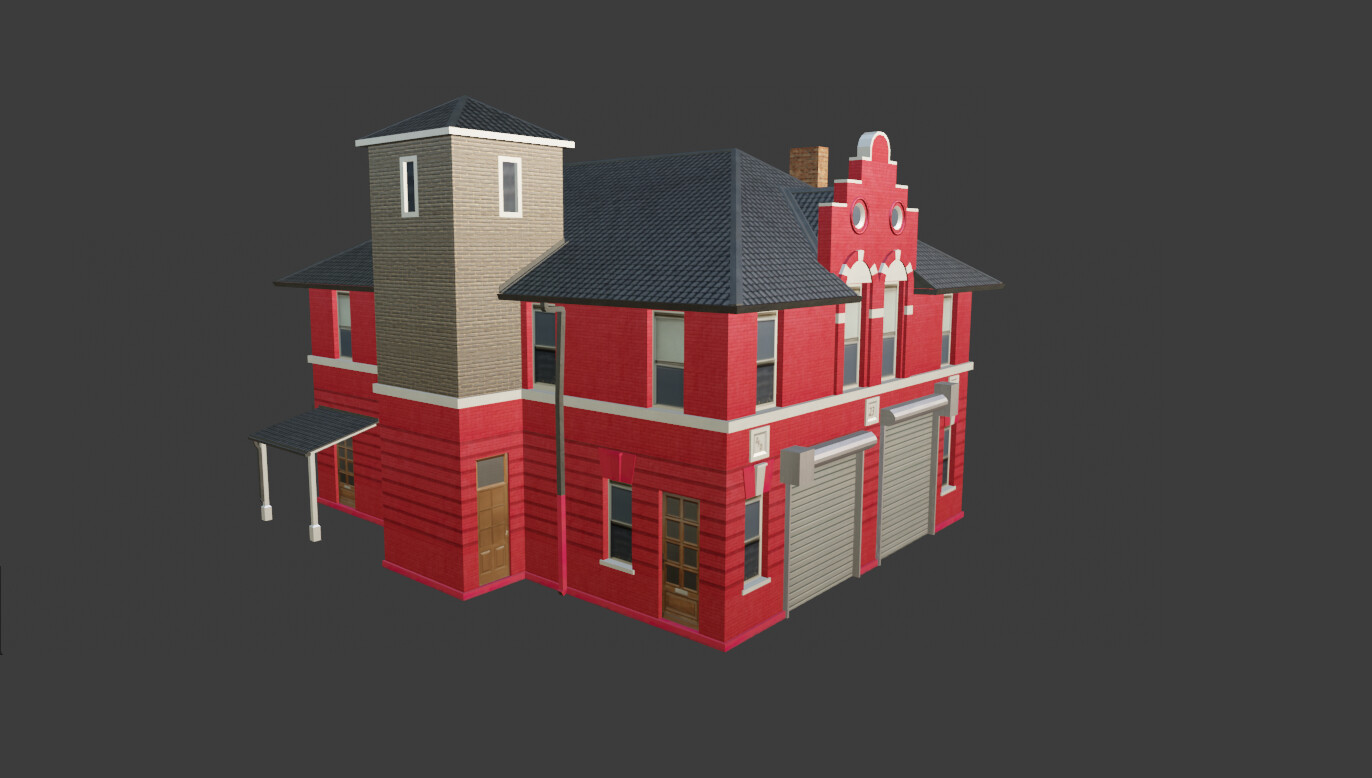 ArtStation - BUILDING GAME READY LOW POLY | Game Assets