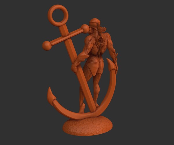 ArtStation - Merman figurine 3D print model | Resources