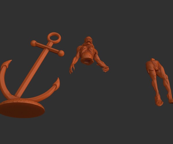 ArtStation - Merman figurine 3D print model | Resources