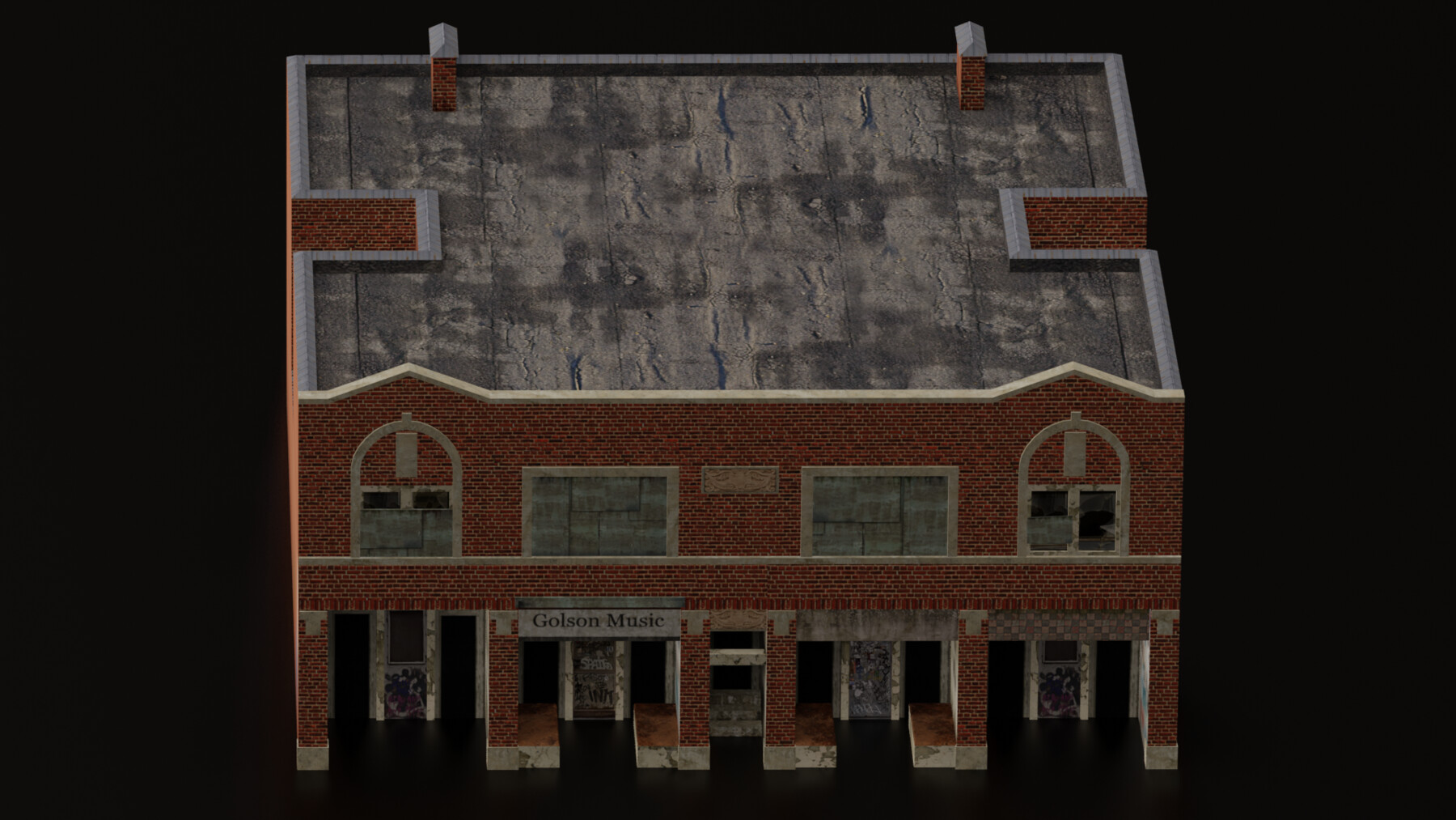 ArtStation - 10 IN 1 BUILDINGS GAME READY LOW POLY | Game Assets