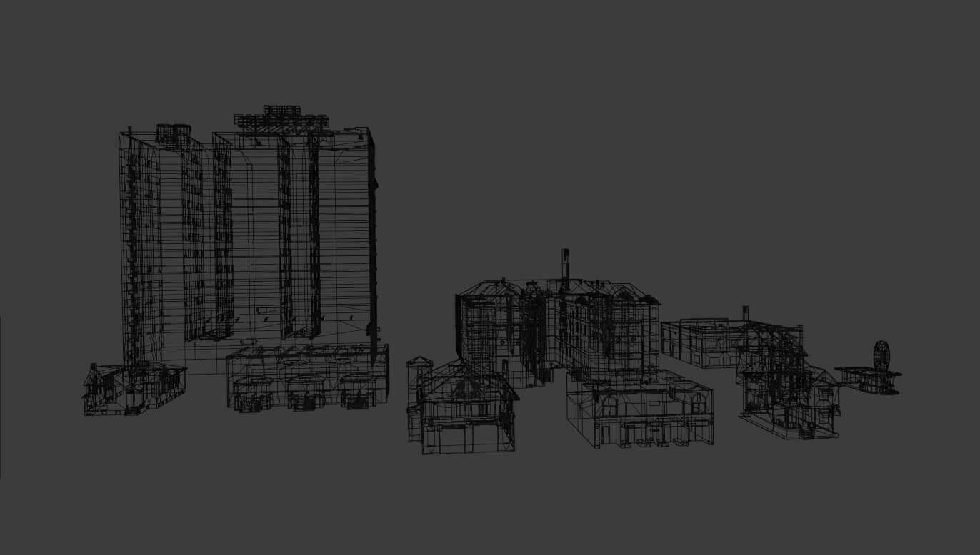 ArtStation - 10 IN 1 BUILDINGS GAME READY LOW POLY | Game Assets