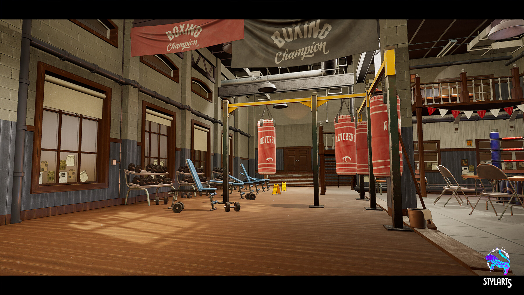 ArtStation - Stylized Boxing Club | Game Assets