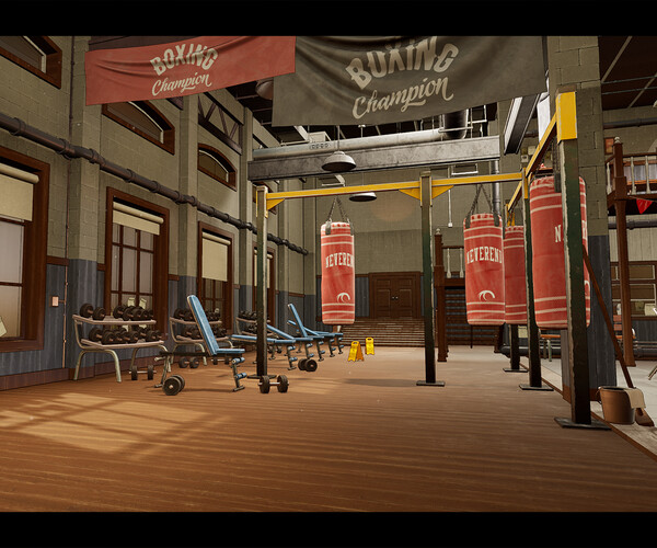 ArtStation - Stylized Boxing Club | Game Assets