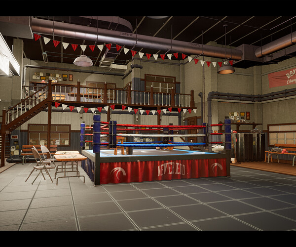 ArtStation - Stylized Boxing Club | Game Assets