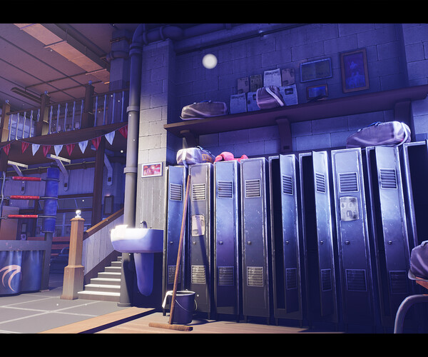 ArtStation - Stylized Boxing Club | Game Assets