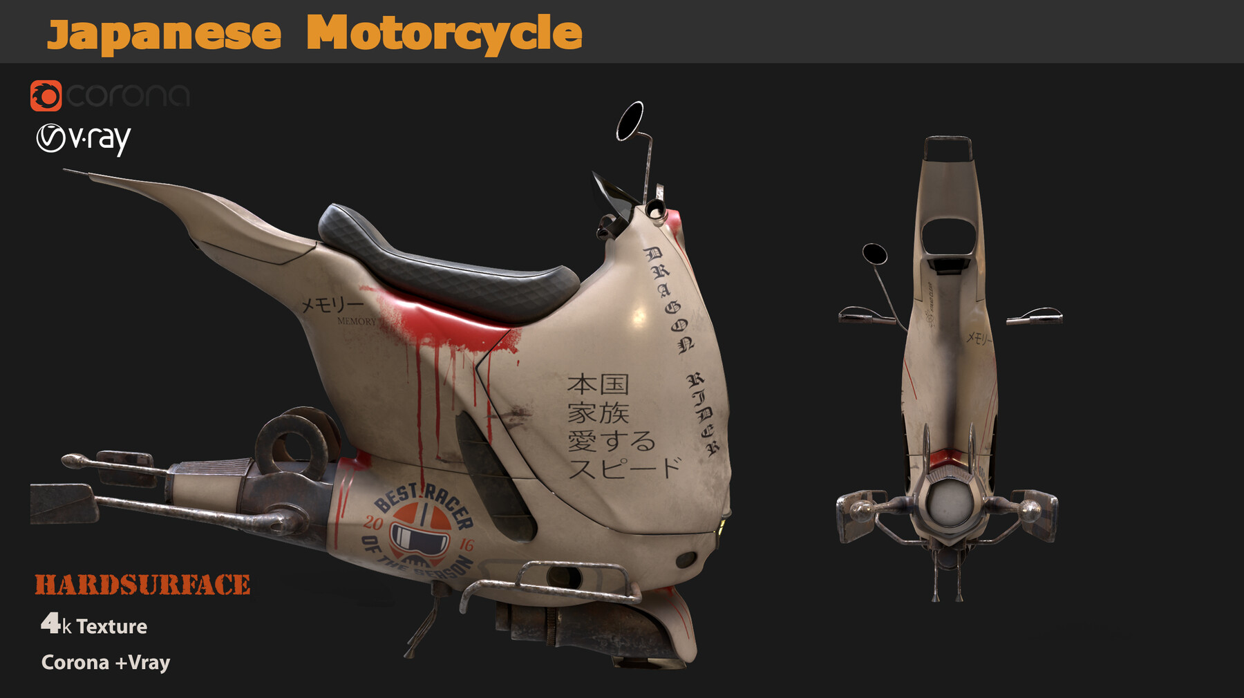 ArtStation - Japanese motorcycle | Game Assets
