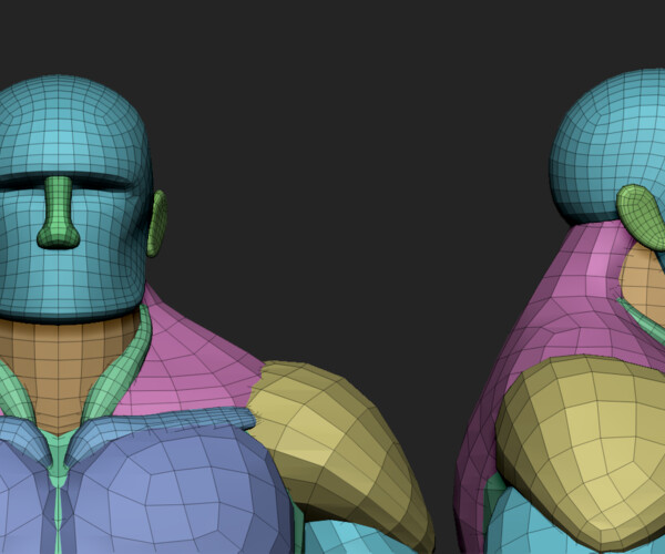 ArtStation - Muscular character Base mesh | Resources