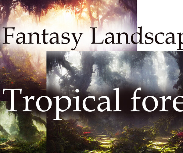 ArtStation - Fantasy Landscapes VOL 5 -- Tropical Forest | Artworks