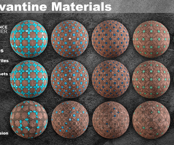 ArtStation - 30 High quality Levantine material + SBS & SBSAR files, 10 ...