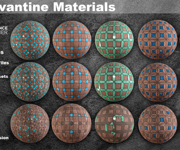 ArtStation - 30 High quality Levantine material + SBS & SBSAR files, 10 ...