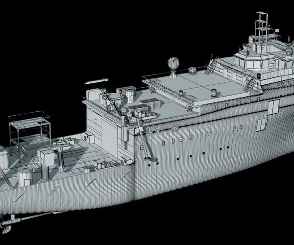 ArtStation - China Discovery II scientific research ship 3D model ...
