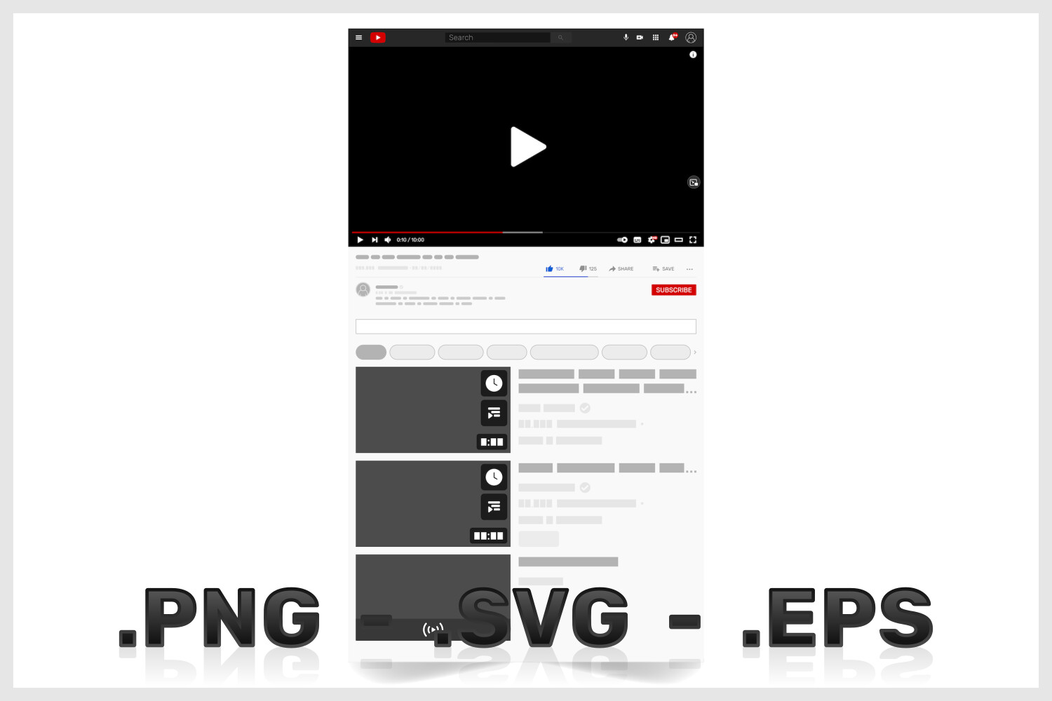 ArtStation - Video Website Interface Vector Design | Artworks