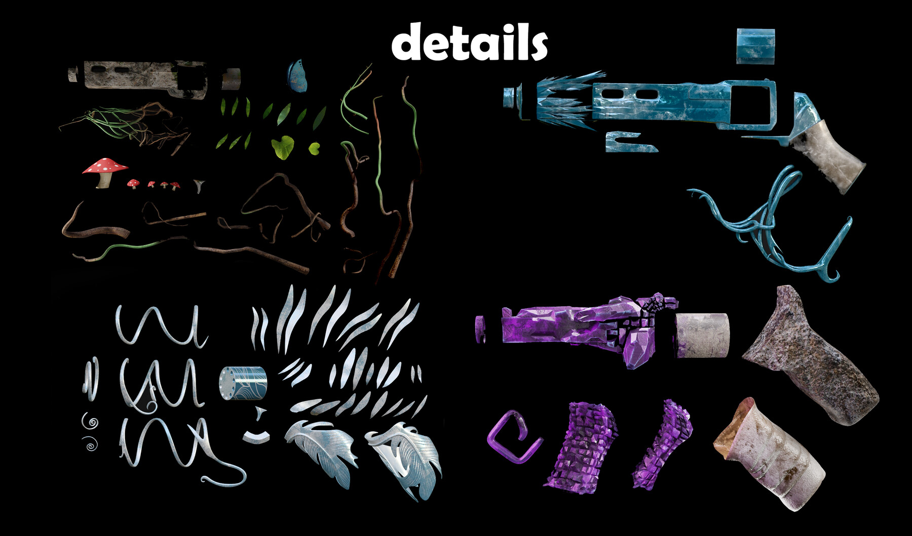 ArtStation - guns VOl- 02 | Game Assets