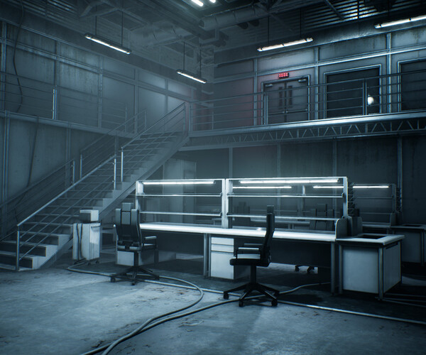 ArtStation - Sci-Fi Laboratory Environment | Game Assets