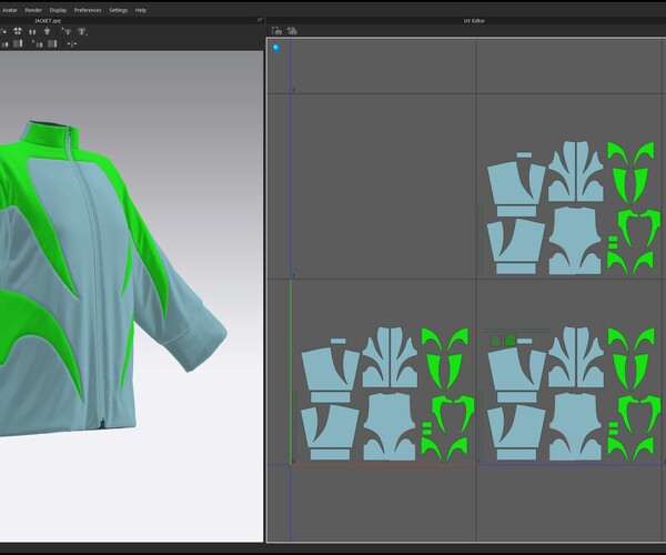 ArtStation - Streetwear Jacket #001 - Clo 3D / Marvelous Designer + OBJ ...
