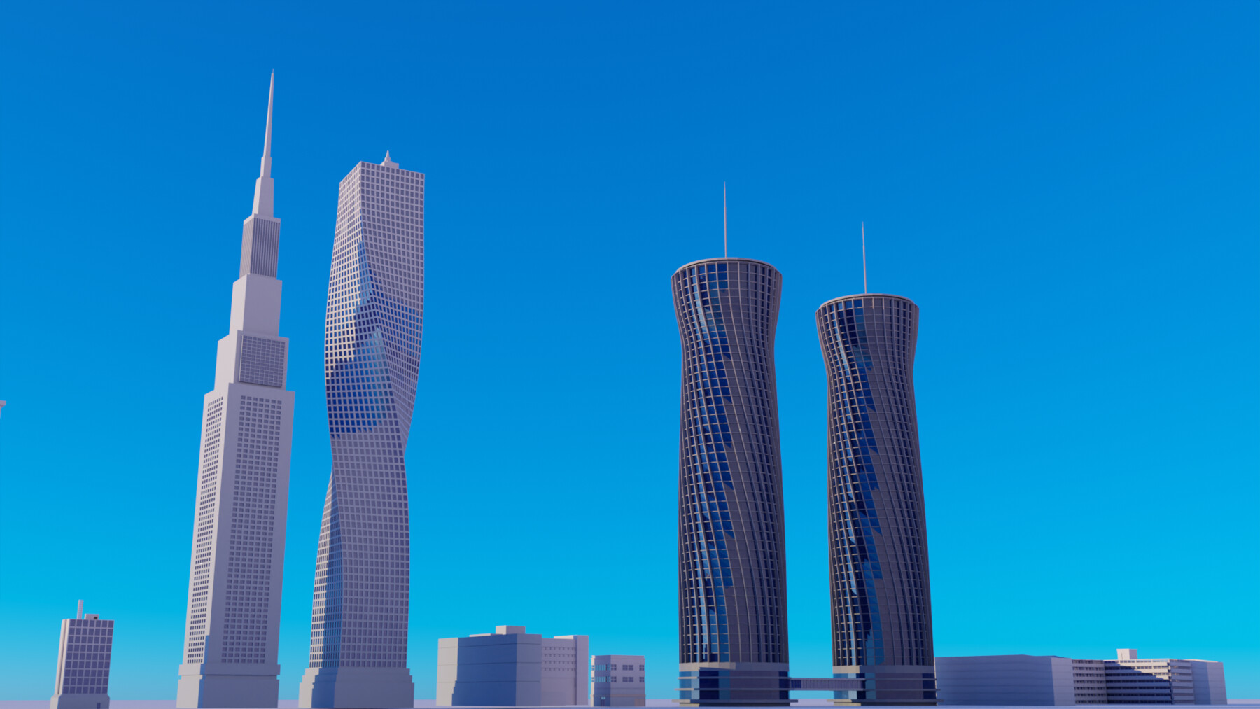 ArtStation - Urban City Building kit - 10 Buildings | Resources