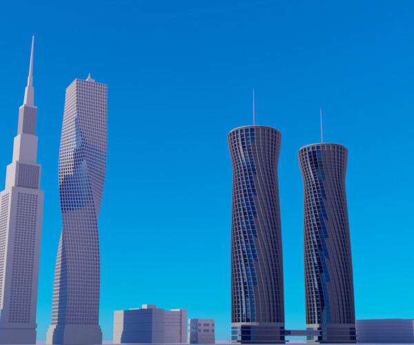 ArtStation - Urban City Building kit - 10 Buildings | Resources