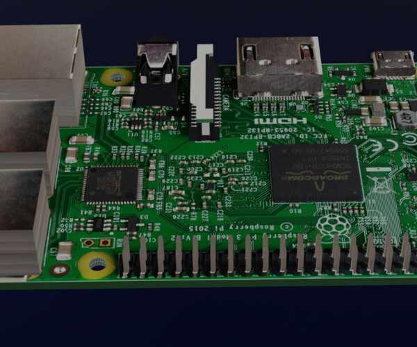 ArtStation - RASPBERRY PI LOW POLY GAME READY | Resources