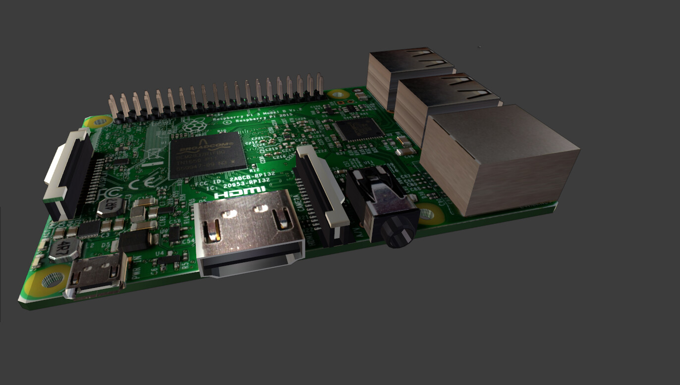 ArtStation - RASPBERRY PI LOW POLY GAME READY | Resources