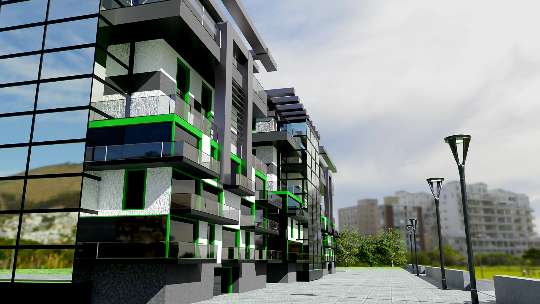 ArtStation - residential complex or hotel | Resources