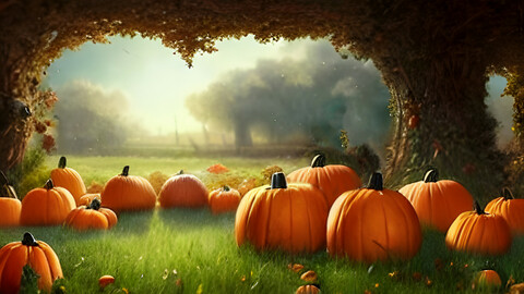 ArtStation - Pumpkin Field | Artworks