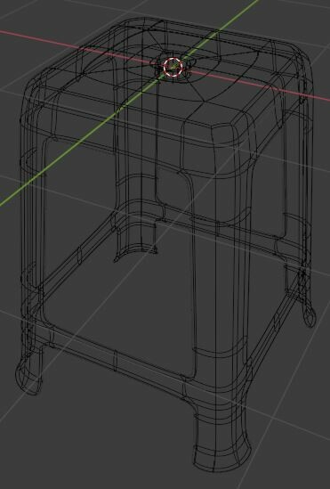 ArtStation - A 3D Blue Plastic Chair | Resources