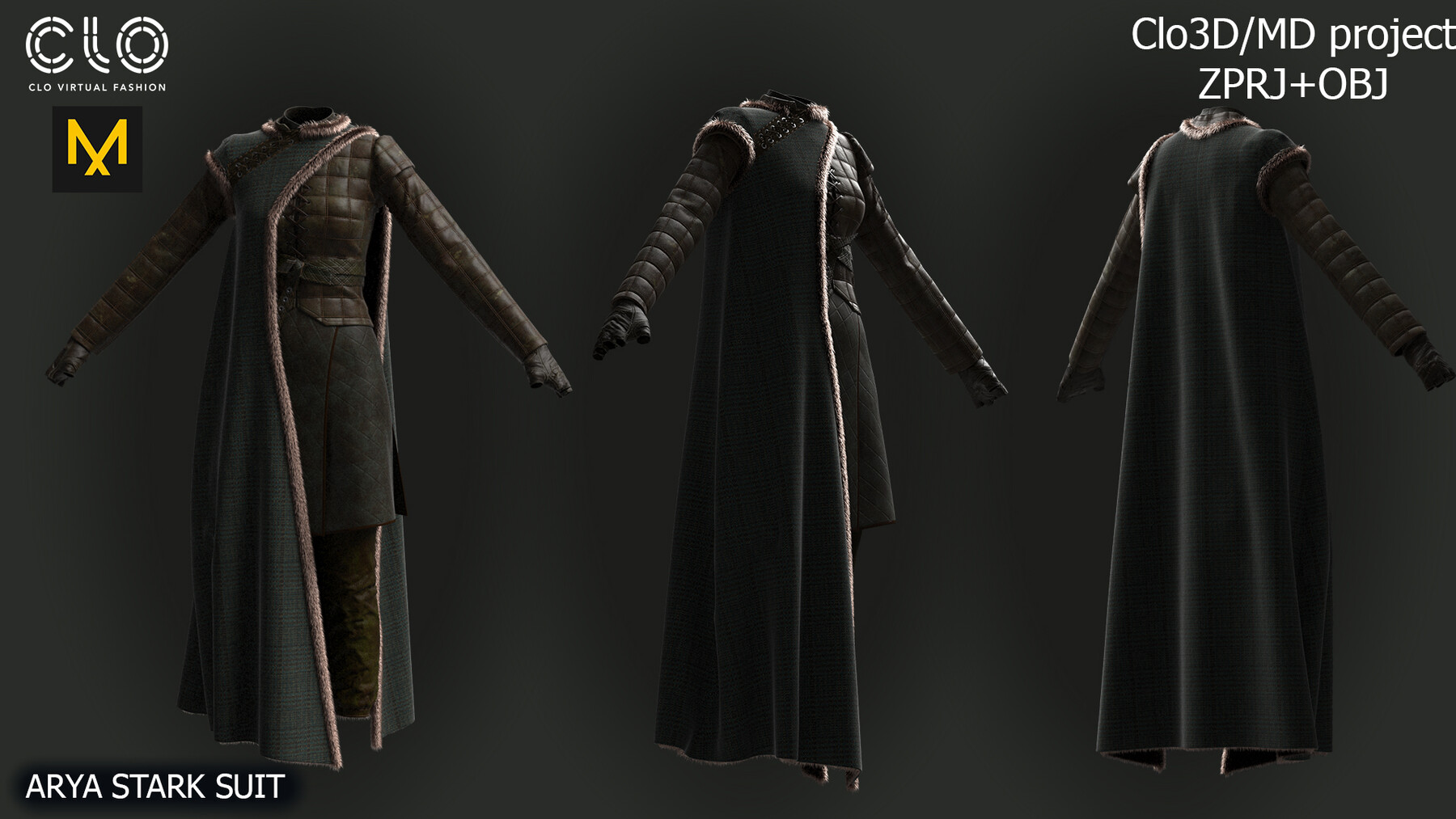 Artstation Arya Stark Suit Resources