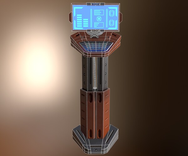 ArtStation - Scifi computer | Game Assets