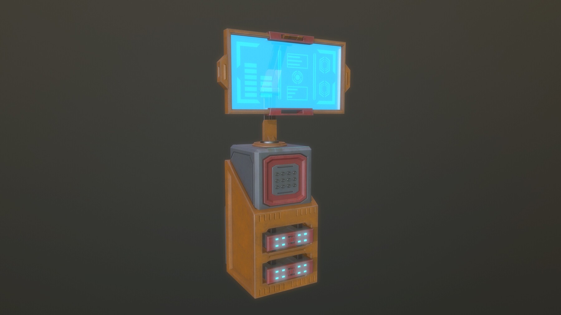 ArtStation - Scifi computer console | Game Assets
