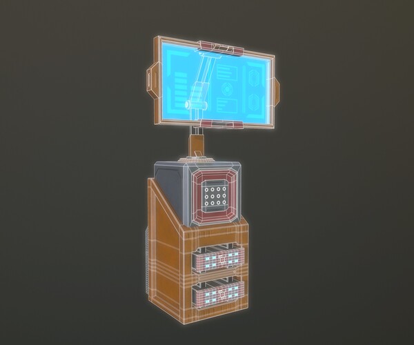 ArtStation - Scifi computer console | Game Assets