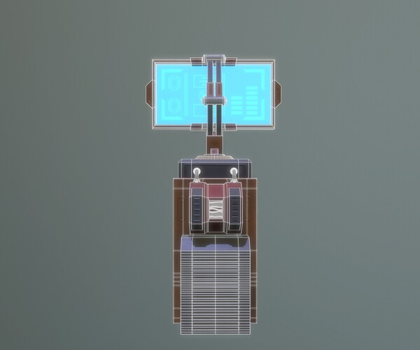 ArtStation - Scifi computer console | Game Assets