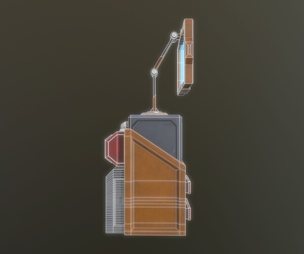 ArtStation - Scifi computer console | Game Assets