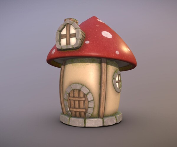 ArtStation - Mushroom house | Game Assets
