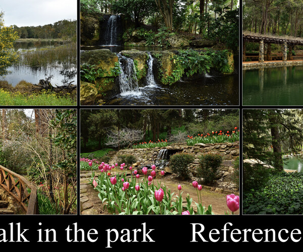 ArtStation - x285 Walk in the park - Landscape Reference Pack | Resources