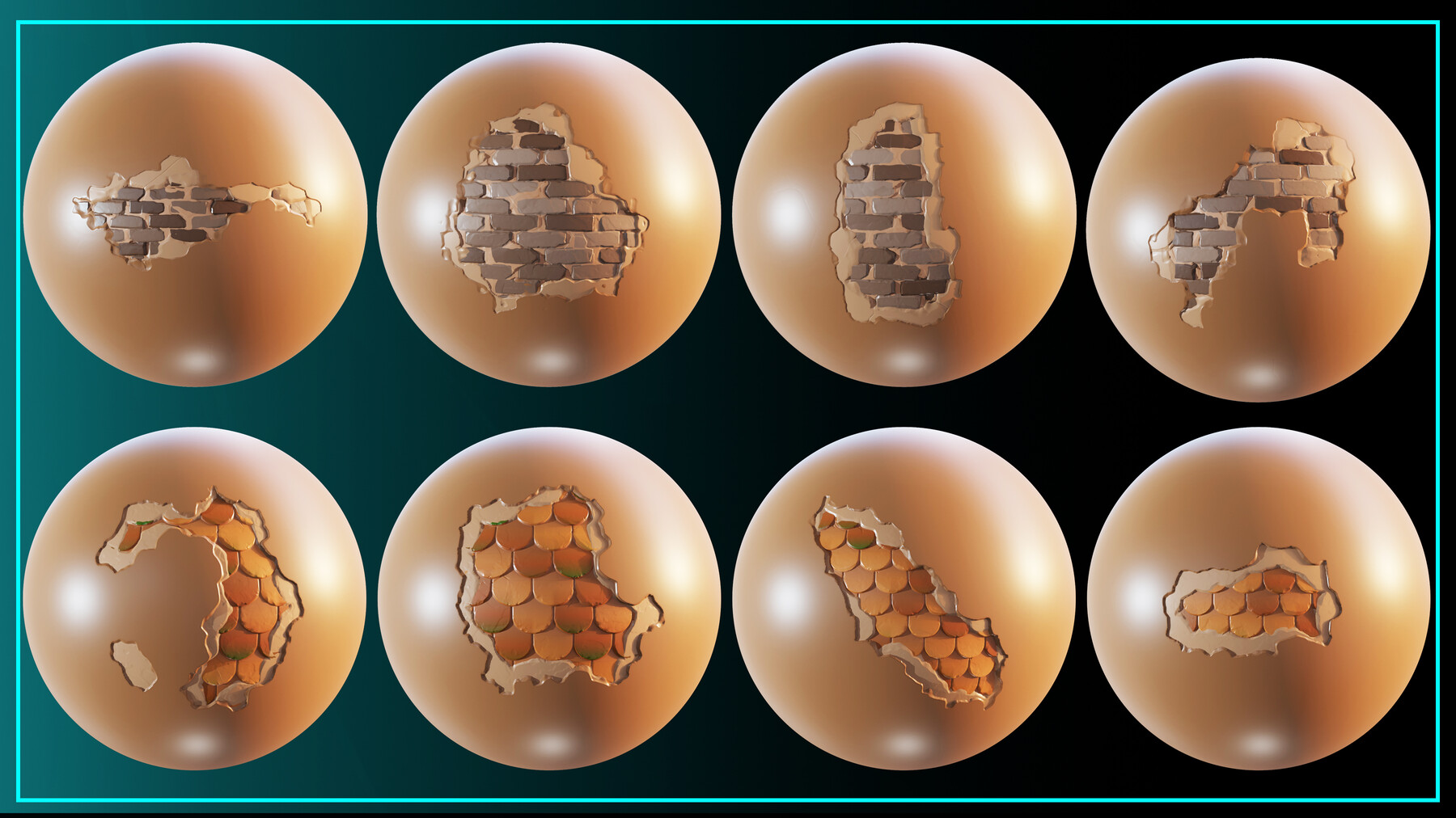 ArtStation - 36 Stylized Damage VOL 03 | Brushes